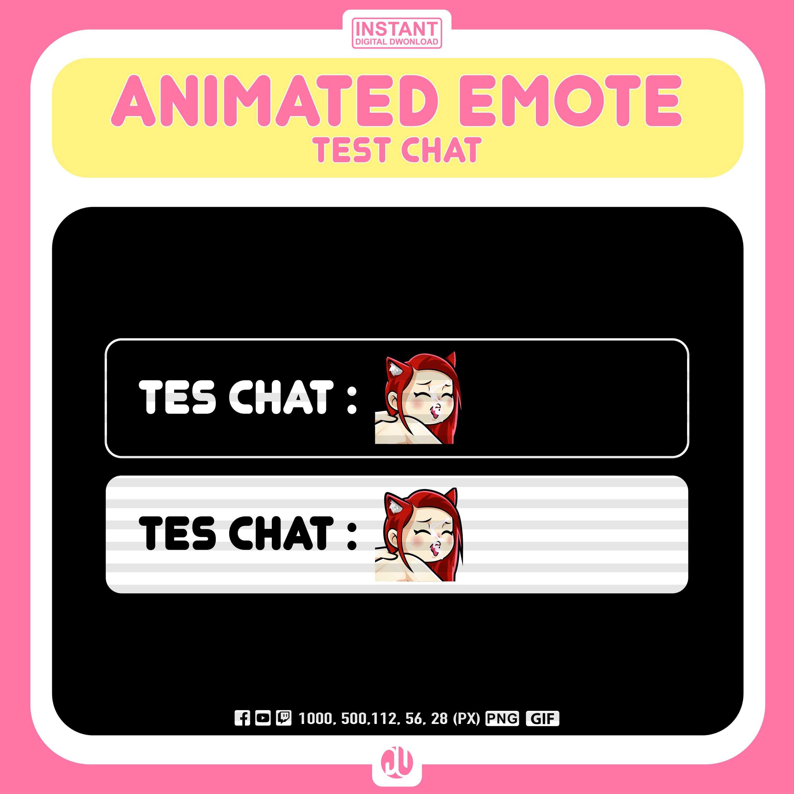 Playful Flirty Animated Emote | Fun & Expressive GIF for Twitch and ...
