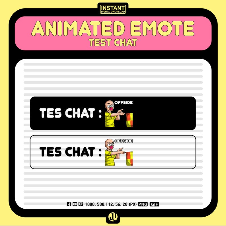 Offside Pepe Referee Animated Emote | Funny Soccer Meme Emote for ...