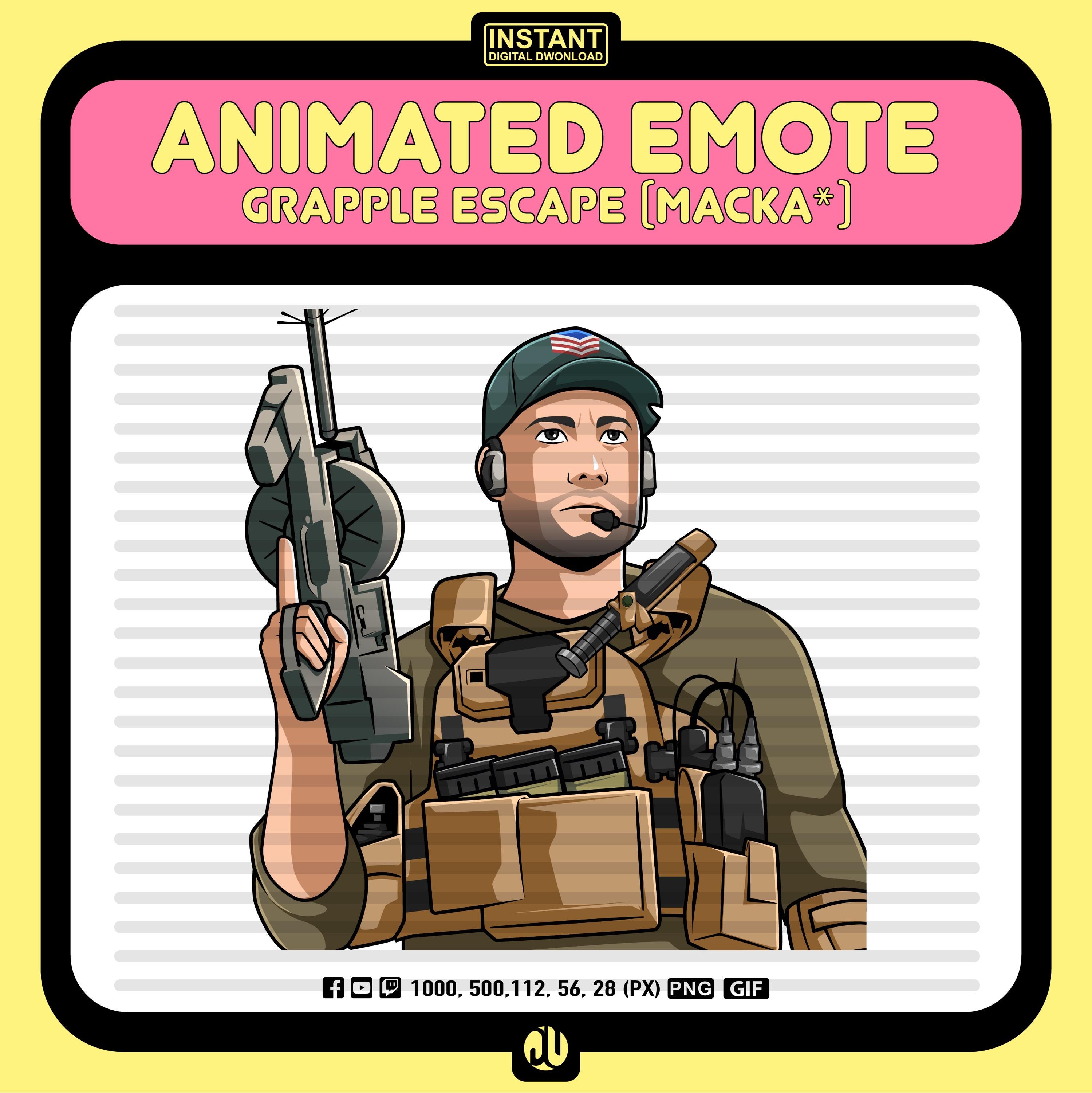 7x Tactical FPS Gamer Animated Emote Pack | Military Meme Gifs for ...