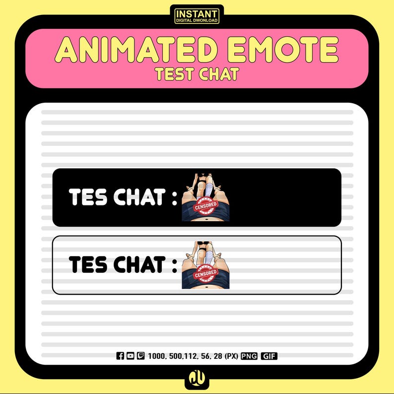 Silly Meme Reaction GIF | Expressive & Fun Twitch and Discord Emote - Etsy