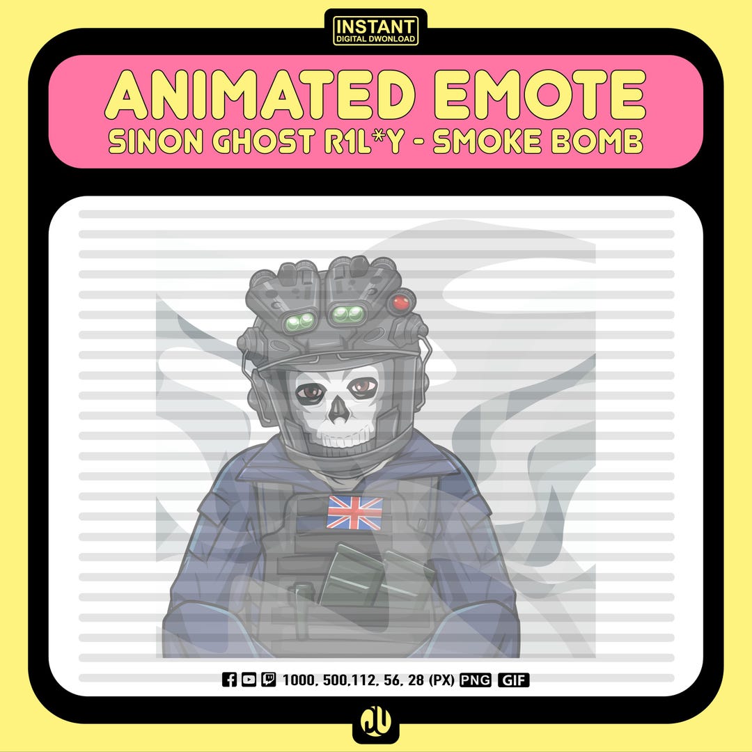 Smoke Bomb - Tactical Soldier Animated Emote | FPS Streamer GIF ...