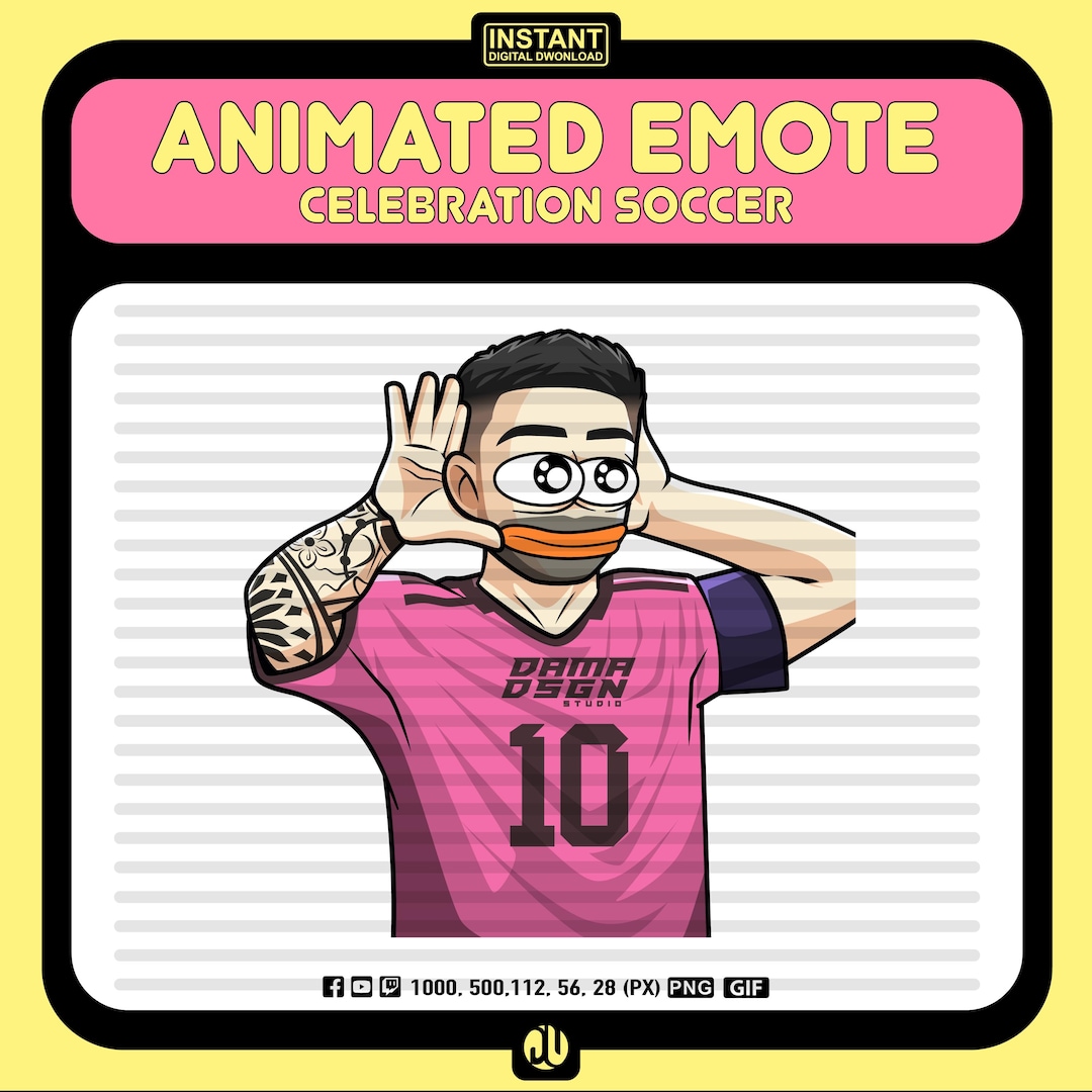 L. Masasi Animated Soccer Celebration Emote | Football Player Meme for ...