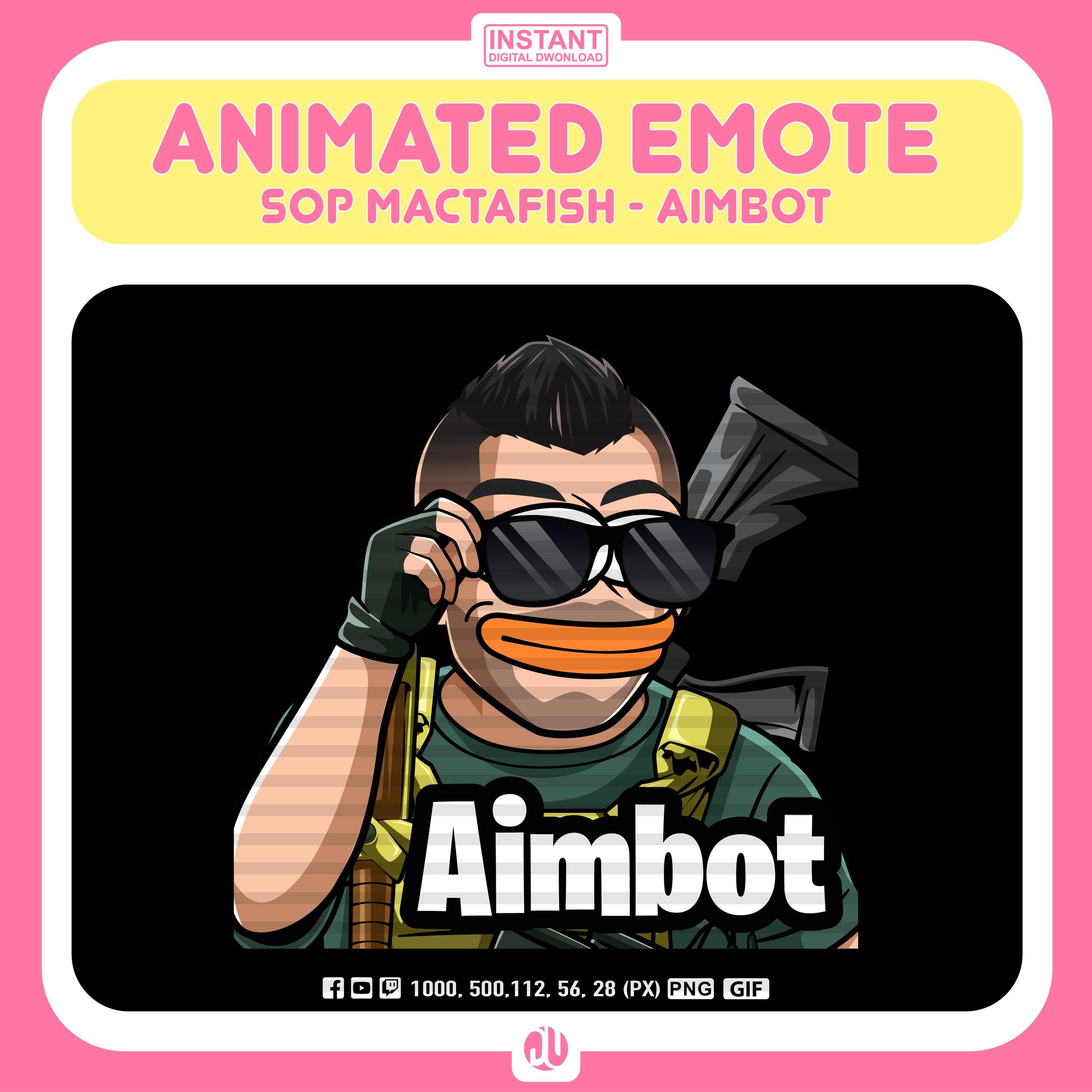 Aimbot - Tactical Soldier Animated Emote | FPS Streamer GIF | Military ...