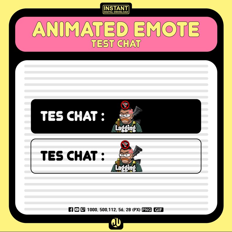 Lagging - Tactical Soldier Animated Emote | FPS Streamer GIF | Military ...