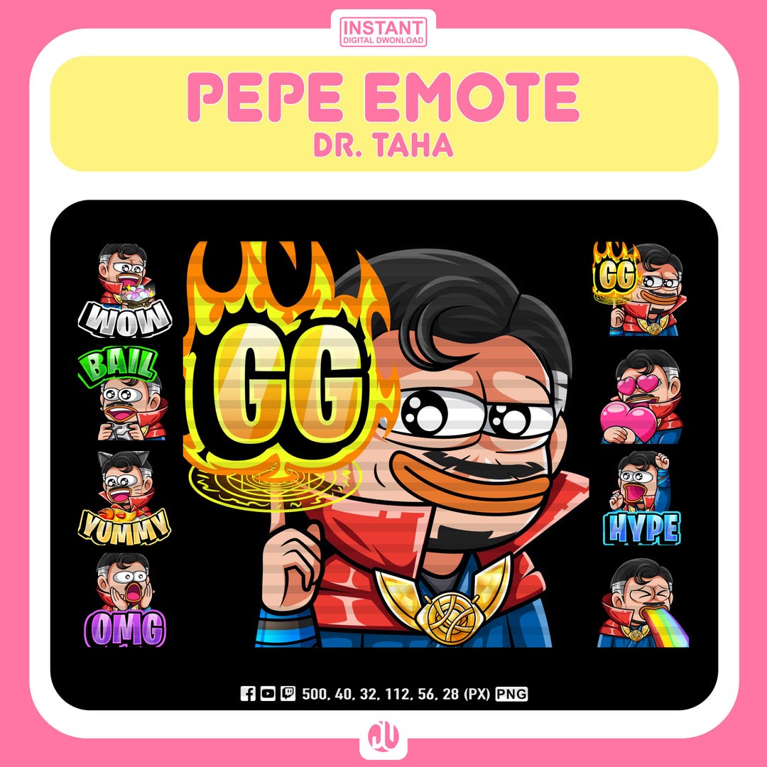 8x Mystic Sorcerer Emote | Magical Wizard Emoji for Twitch & Discord ...