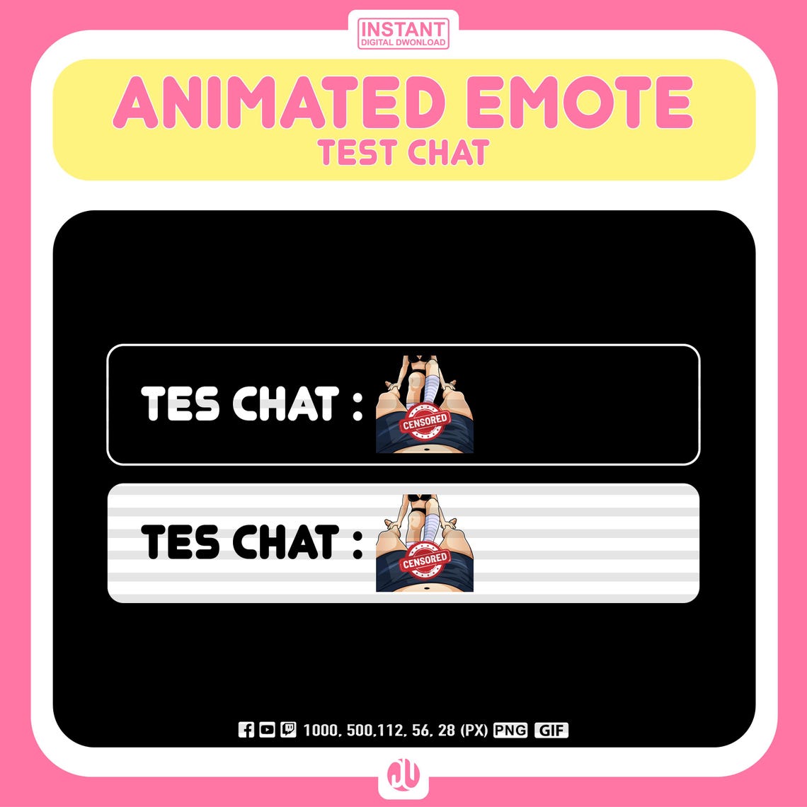 Silly Meme Reaction GIF | Expressive & Fun Twitch and Discord Emote - Etsy