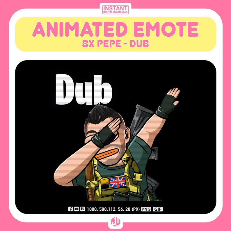 8x FPS Gamer Animated Emote Pack | Tactical Meme Emotes for Twitch ...