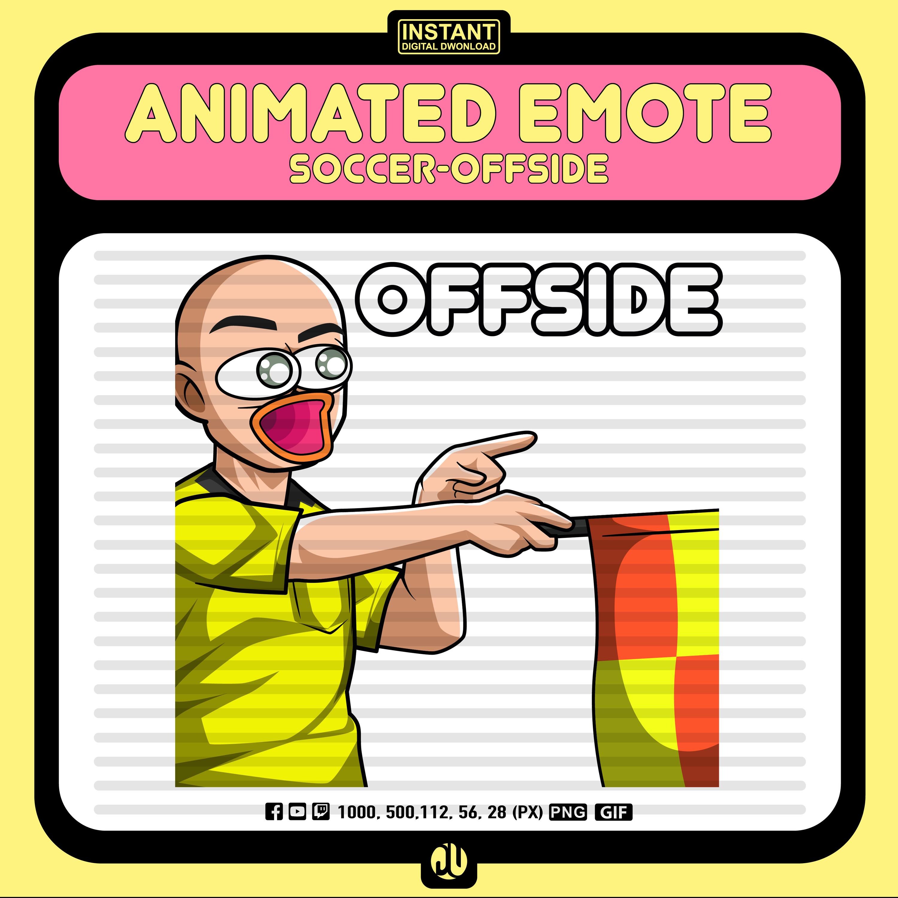 Offside Pepe Referee Animated Emote | Funny Soccer Meme Emote for ...