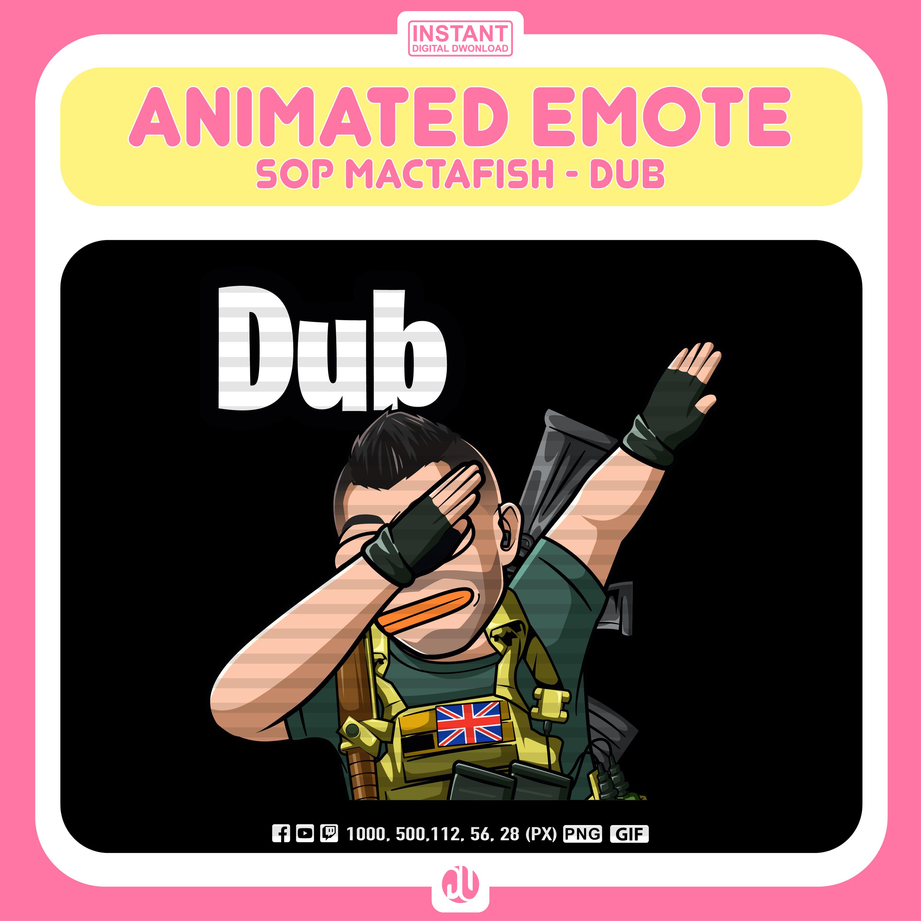 DUB - Tactical Soldier Animated Emote | FPS Streamer GIF | Military ...