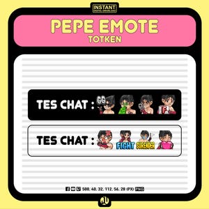 Fighting Game Warrior Emotes: Twitch, Discord, Youtube (digital ...