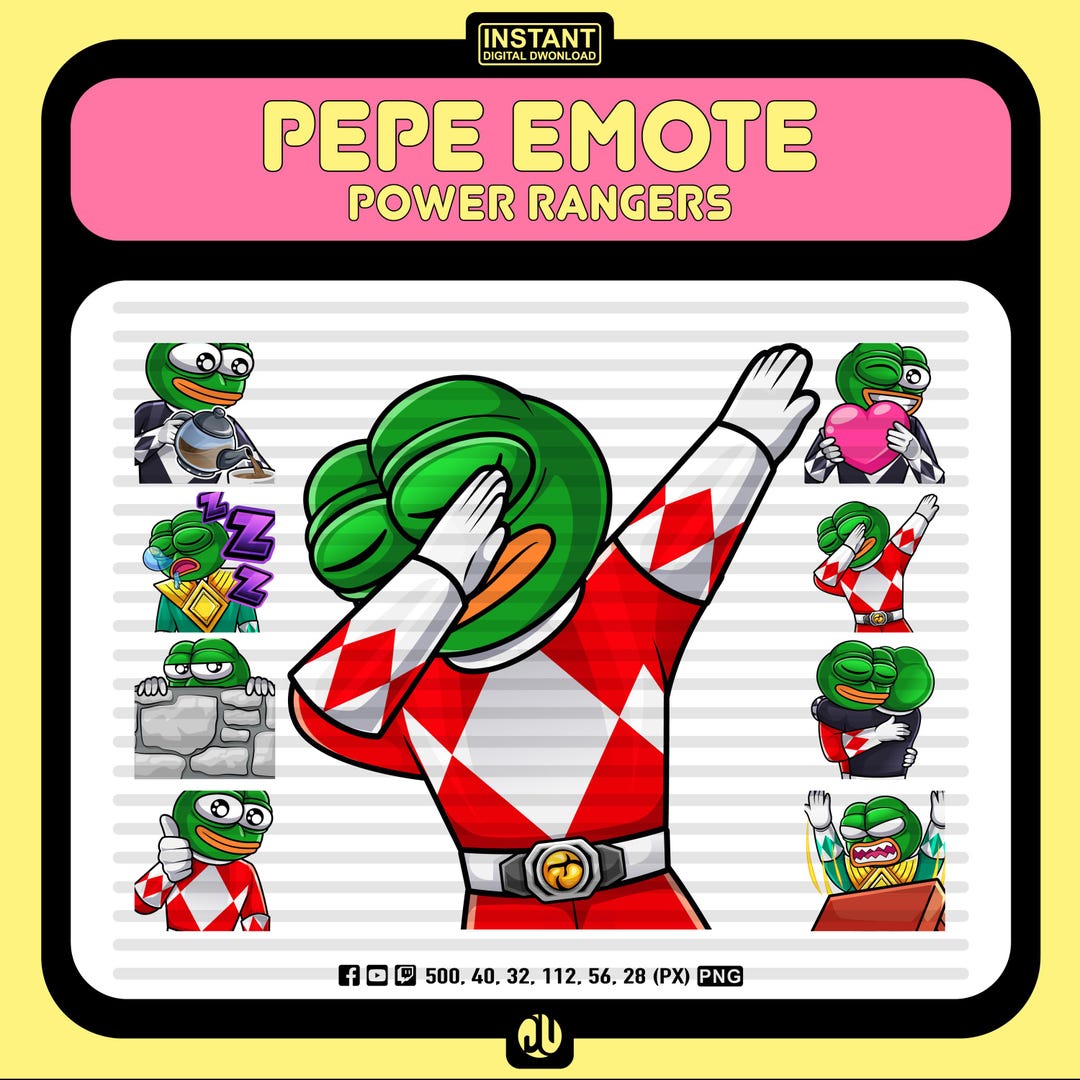 8x Heroic Ranger Emote Pepe | Colorful Warrior Emote for Twitch ...