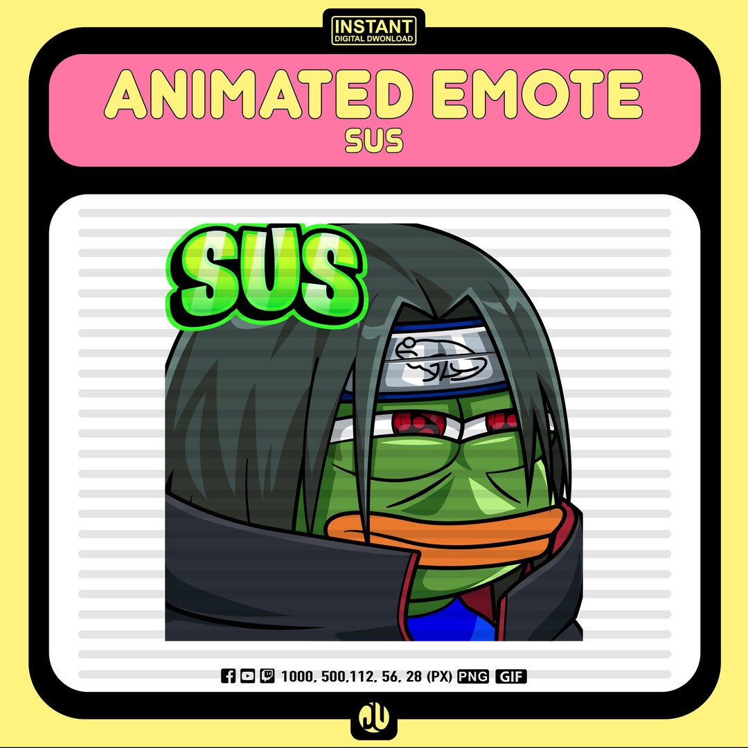 Ninja Clan Animated Emote – Sharingan-inspired Twitch & Discord GIF ...