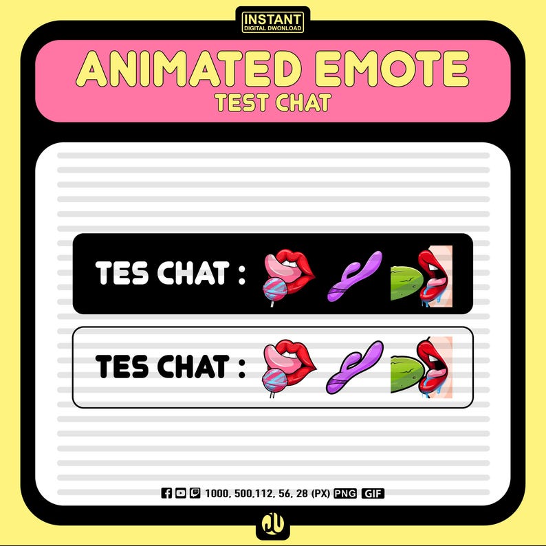 Romantic Kiss Animated Emotes | Fun & Flirty GIF for Twitch and Discord ...