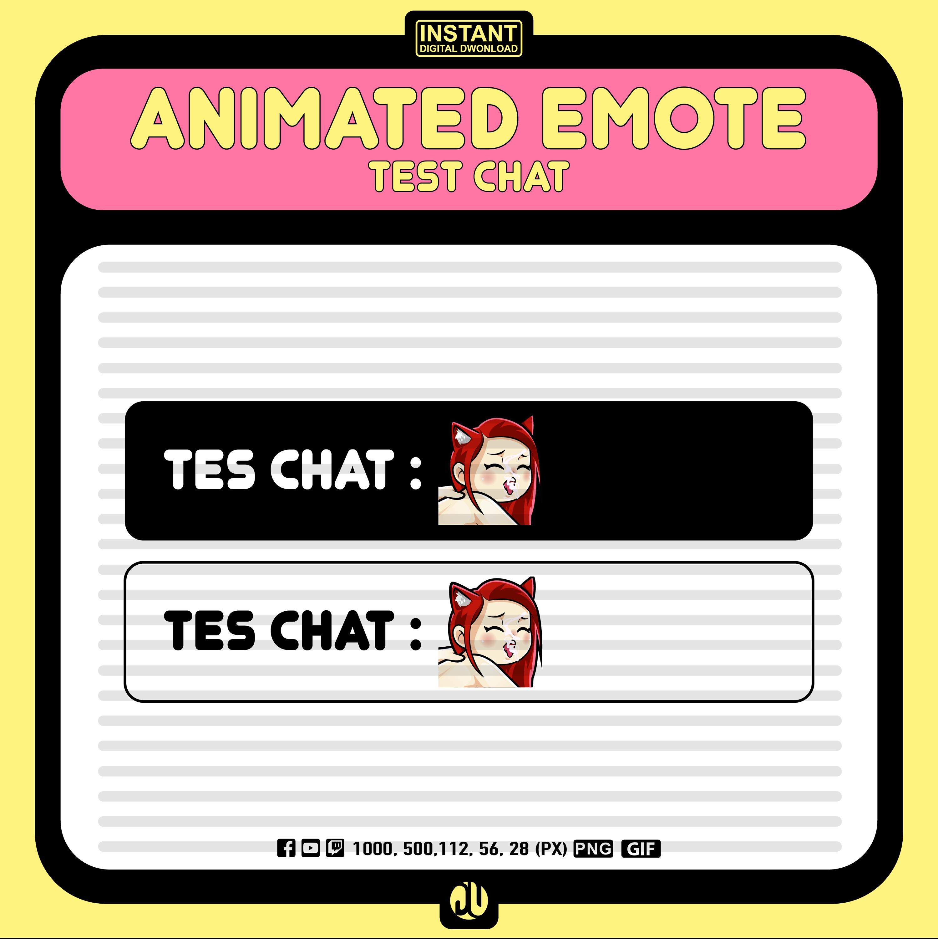 Playful Flirty Animated Emote | Fun & Expressive GIF for Twitch and ...