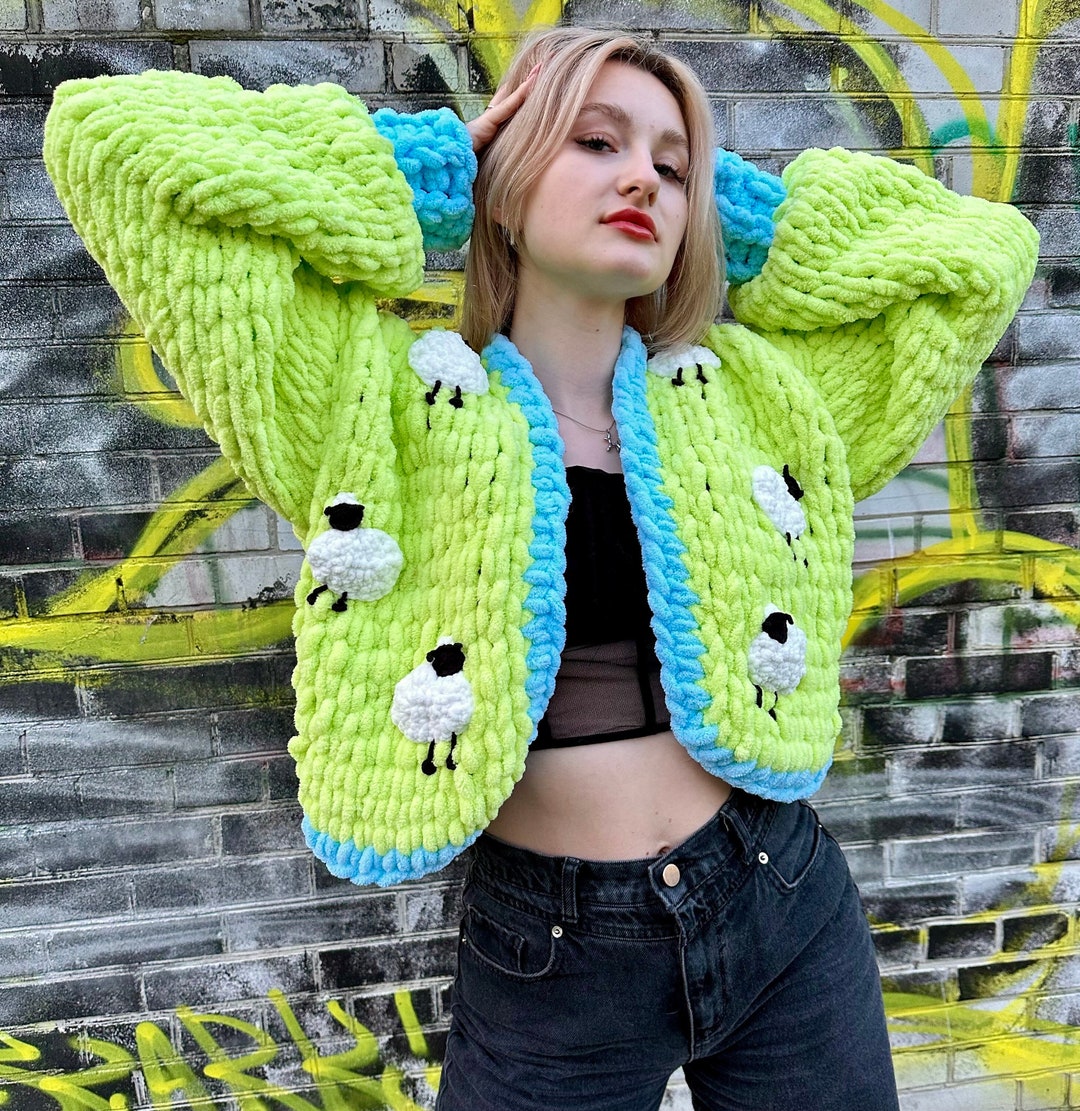 Folklore Embroidered Animal Print Crochet Cardigan | Hypoallergenic ...