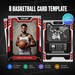 Basketball Card Canva Template, Create Your Own Customizable Sports ...