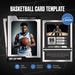 Basketball Card Canva Template, Create Your Own Customizable Sports ...
