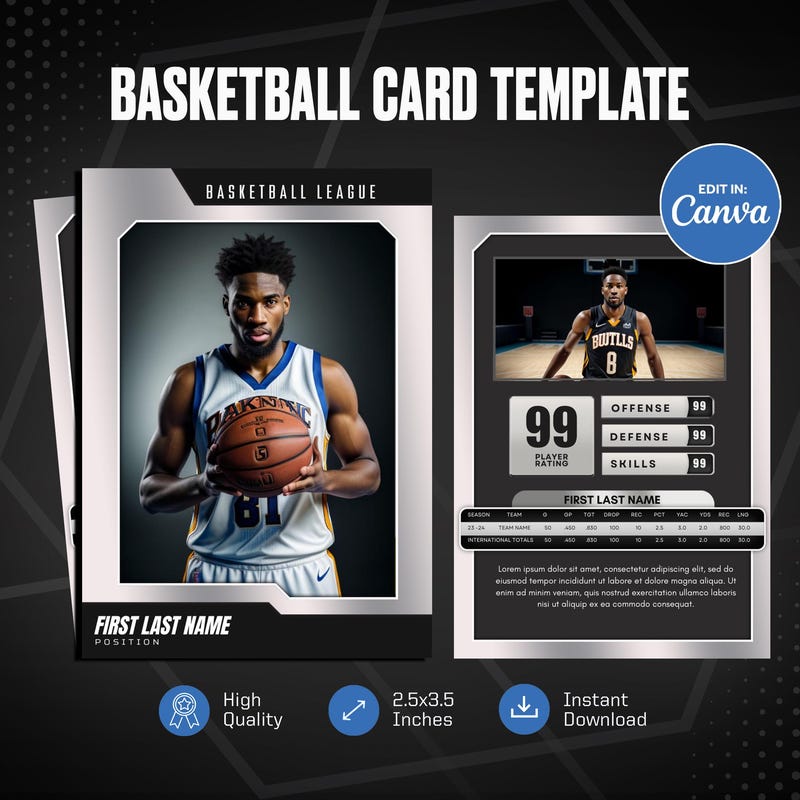 Basketball Card - Etsy