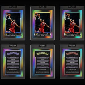 Holo Basketball Card Canva Template, Create Your Own Customizable ...