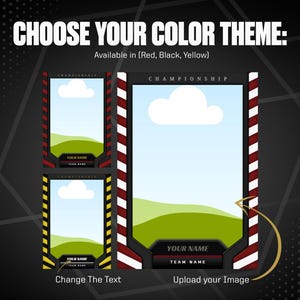 Racing Card Canva Template, Personalized DIY Motorsport Card, Create ...