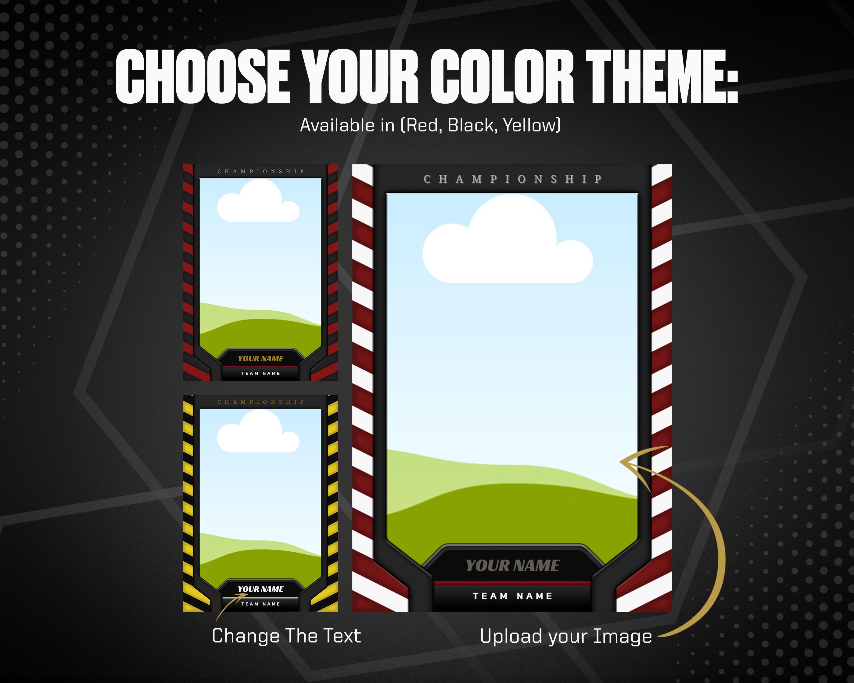Racing Card Canva Template, Personalized DIY Motorsport Card, Create ...