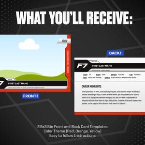 Racing Card Canva Template, Personalized DIY Motorsport Card, Create ...