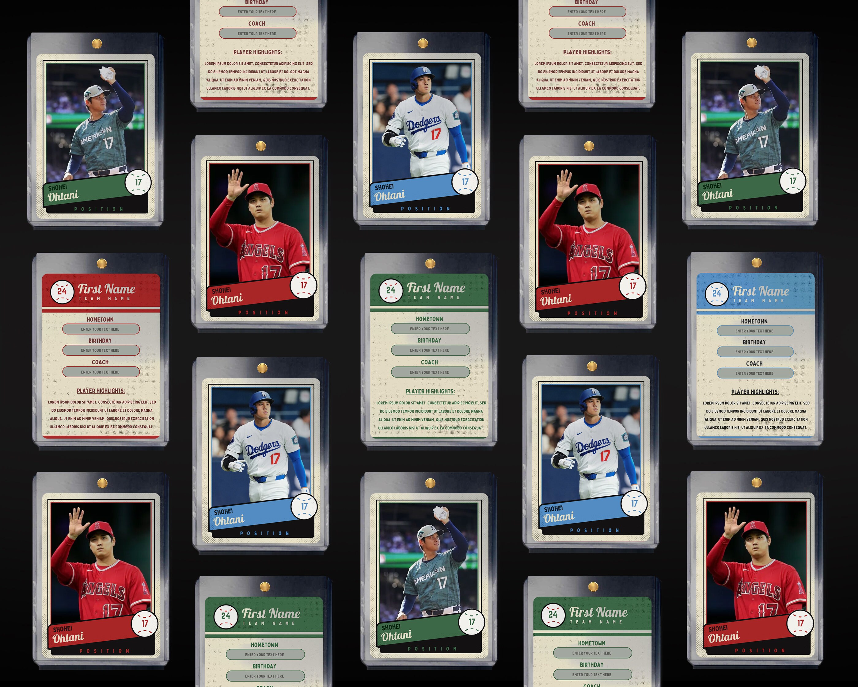 Retro Baseball Card Canva Template, Create Your Own Customizable Sports ...