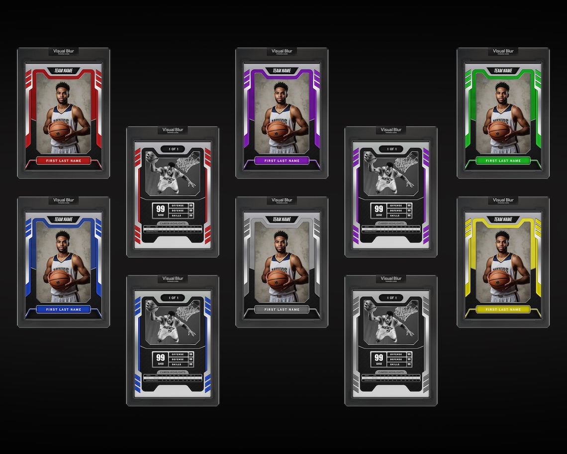 Basketball Card Canva Template, Create Your Own Customizable Sports ...