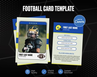 MMA Trading Card Canva Template, Create Your Own Customizable Sports ...