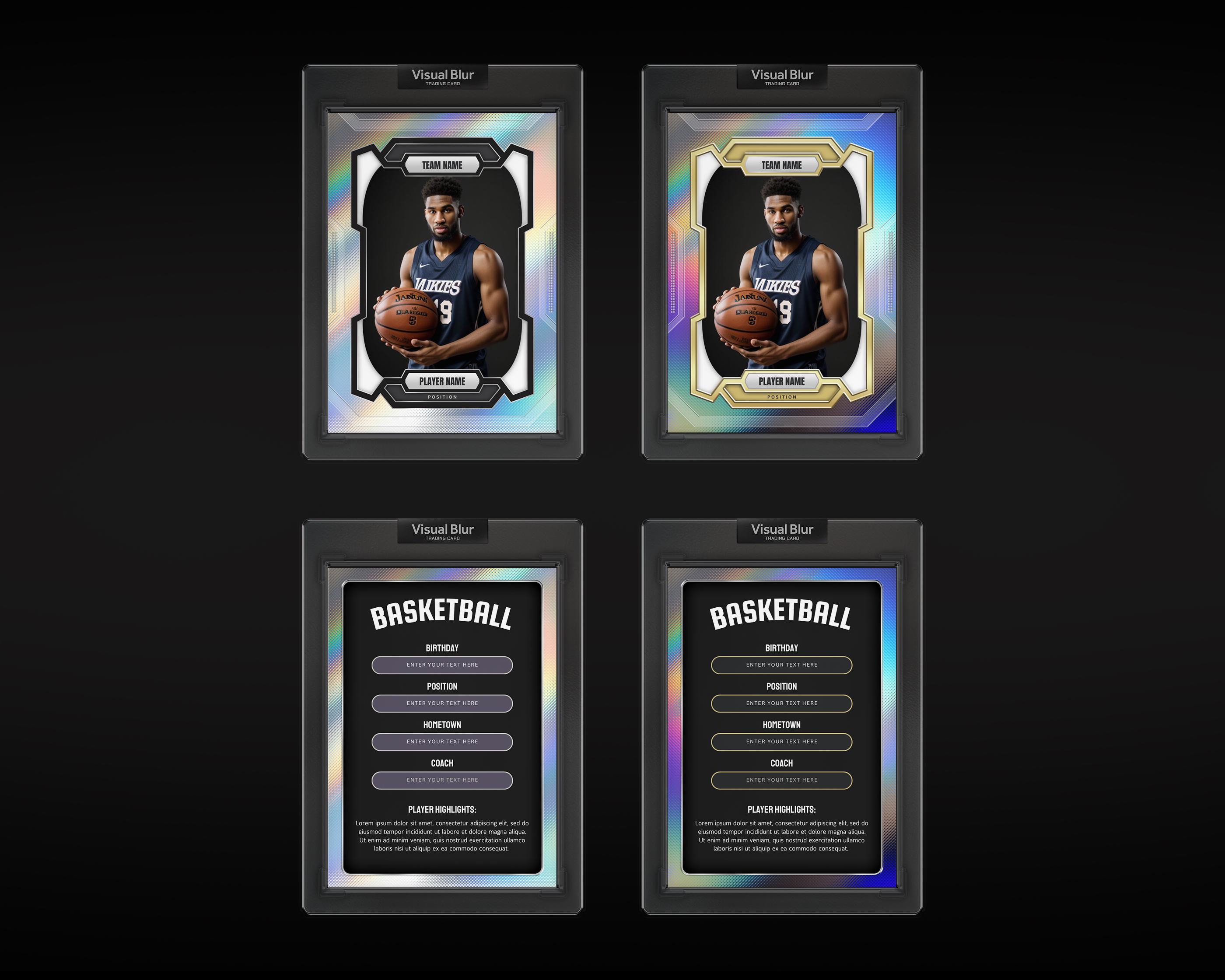 Holo Basketball Card Canva Template, Create Your Own Customizable ...