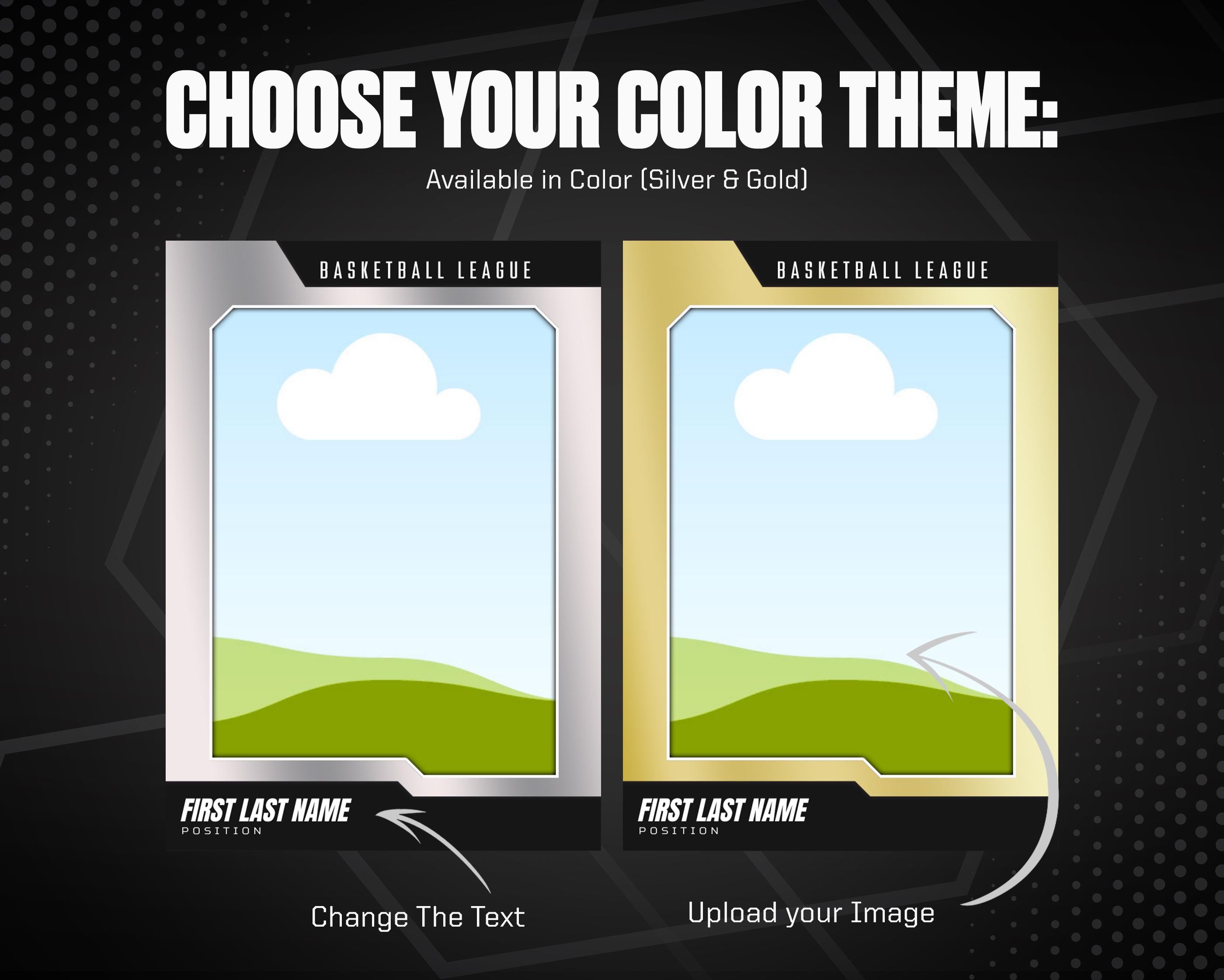 Basketball Card Canva Template, Create Your Own Customizable Sports ...