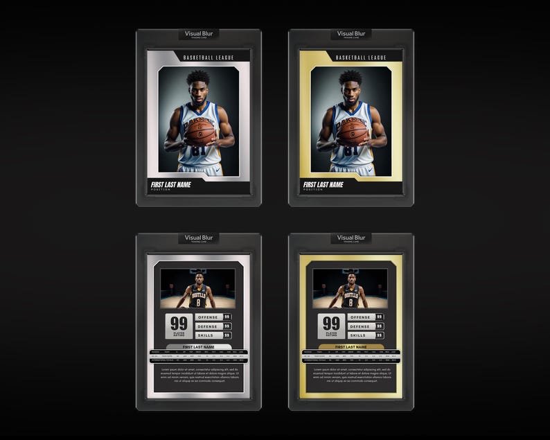 Basketball Card Canva Template, Create Your Own Customizable Sports ...
