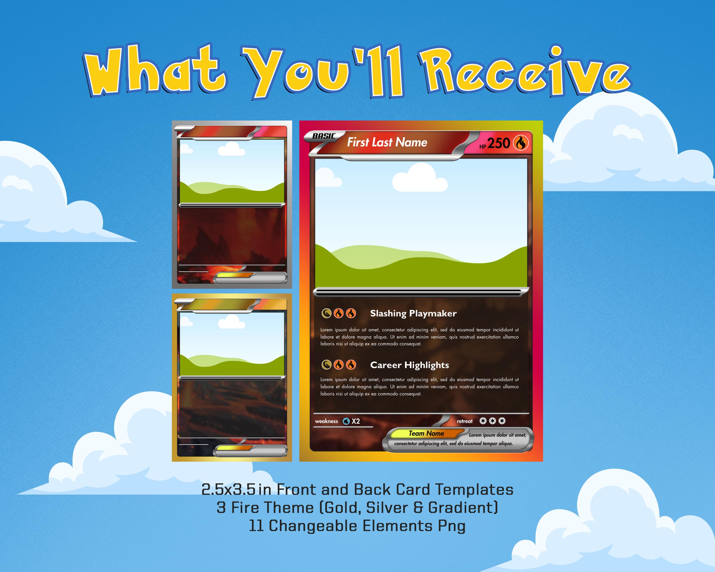 Tcg Card Template, Pokeman Custom Card, Create Your Own Customizable ...