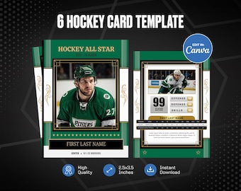 Holographic Baseball Card Canva Template, Create Your Own Customizable ...