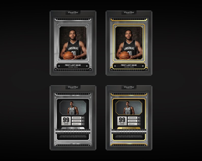 Basketball Card Canva Template, Create Your Own Customizable Sports ...