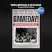 Football Gameday Newspaper Style A3 Poster Canva Template, Editable ...