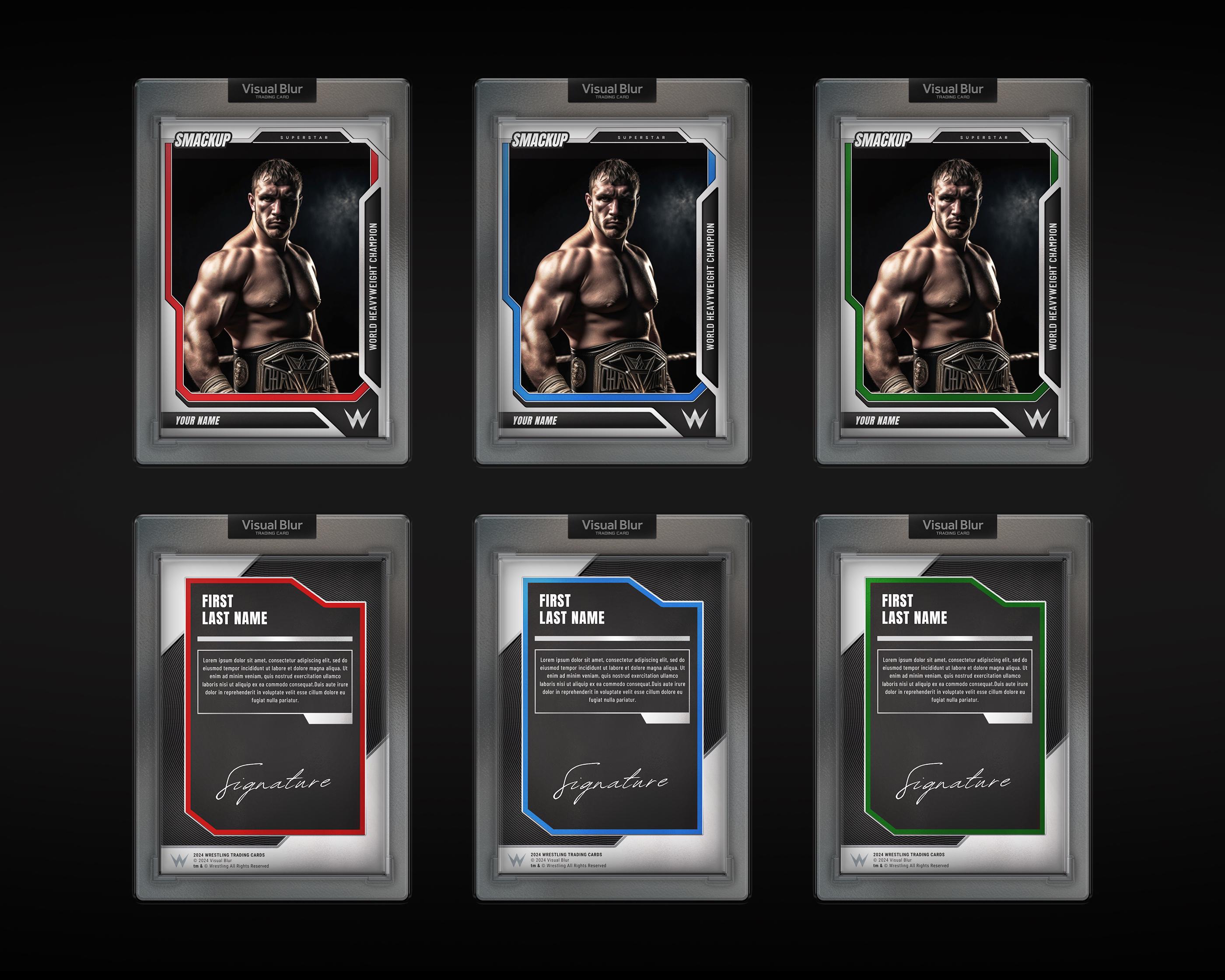 Wrestling Trading Card Canva Template, Create Your Own Customizable ...