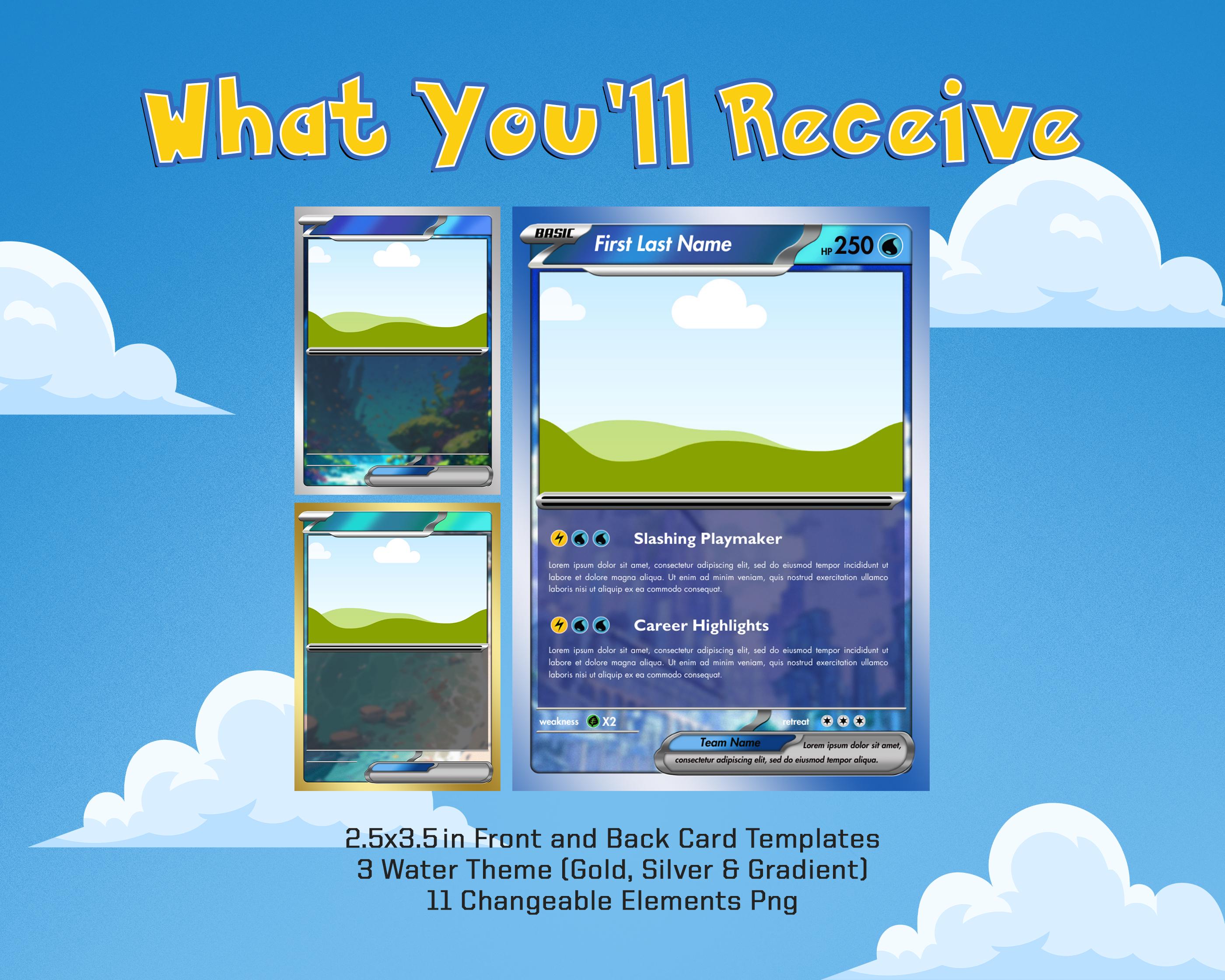 Tcg Card Template, Pokeman Custom Card, Create Your Own Customizable ...