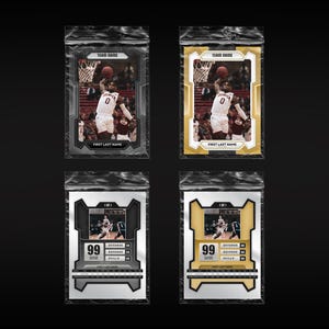 Basketball Card Canva Template, Create Your Own Customizable Sports ...