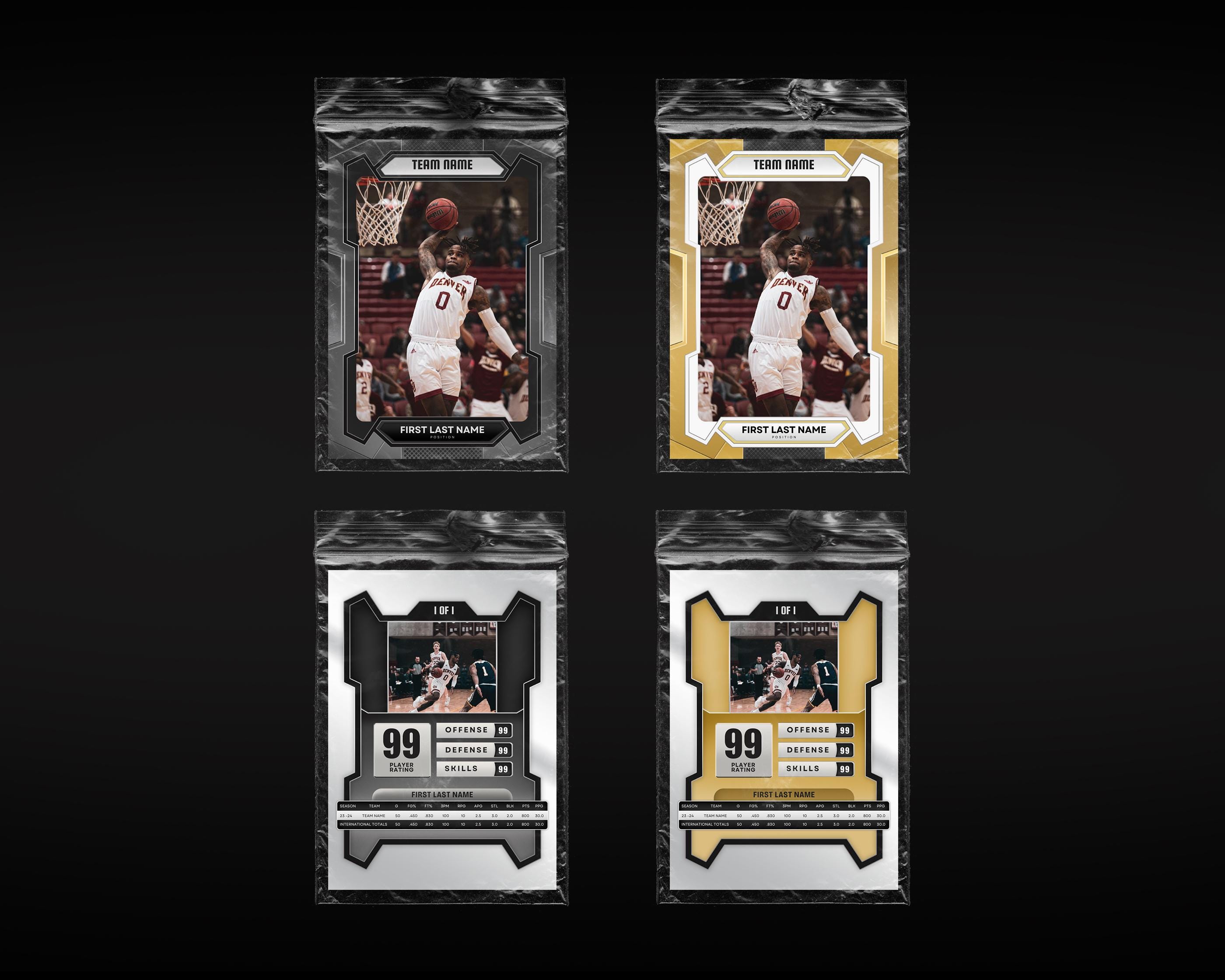 Basketball Card Canva Template, Create Your Own Customizable Sports ...