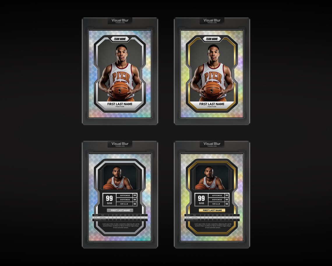 Holo Basketball Card Canva Template, Create Your Own Customizable ...