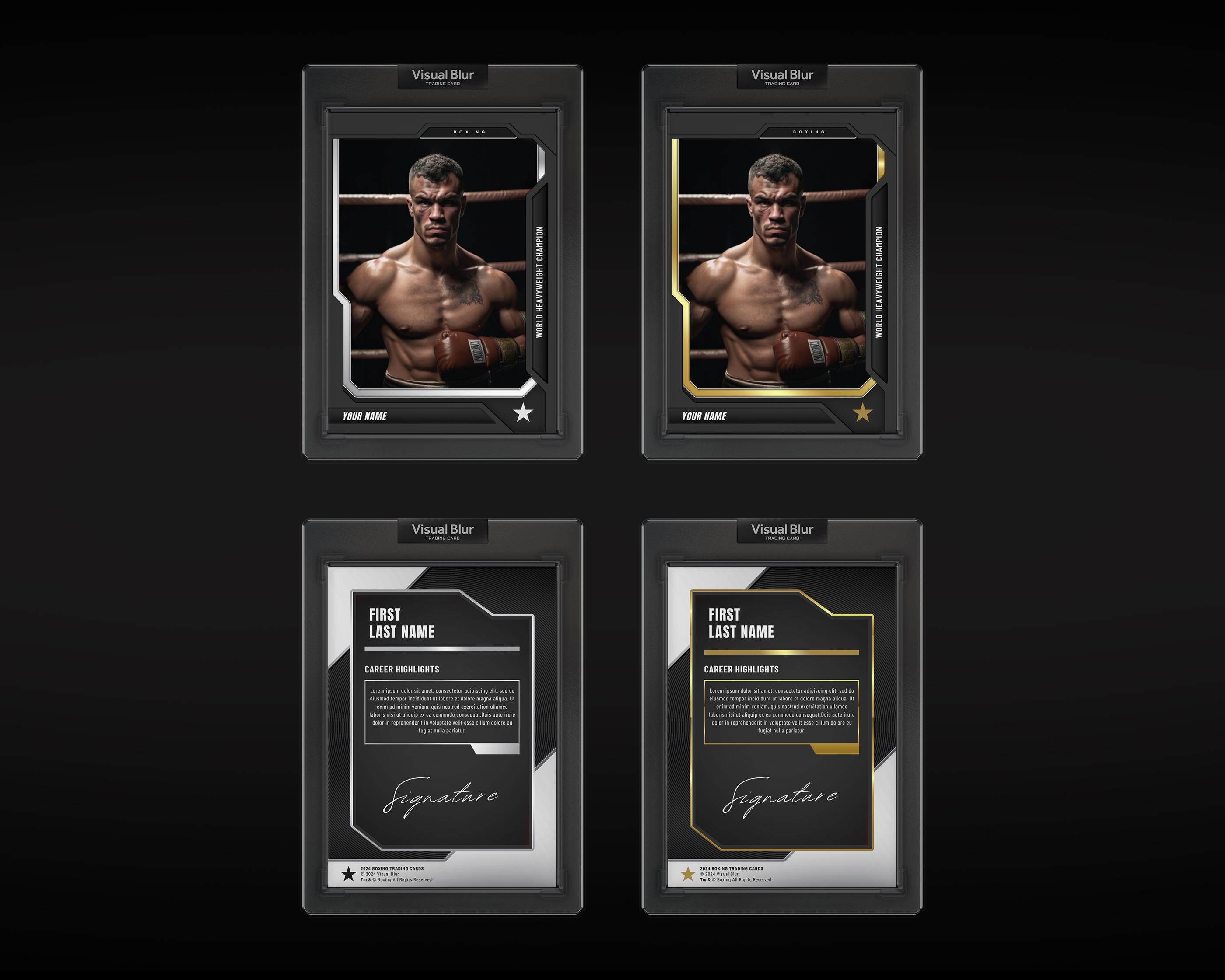 Boxing Trading Card Canva Template, Create Your Own Customizable Sports ...