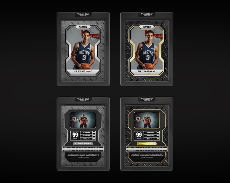 Basketball Card Creator Canva Template, Create Your Own Customizable ...