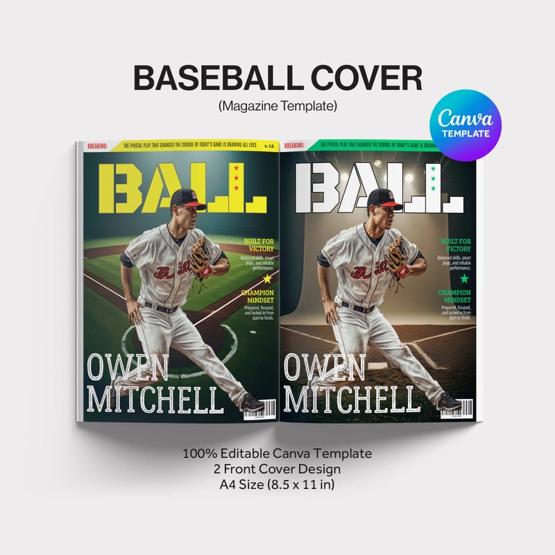 Baseball Magazine Covers - Etsy
