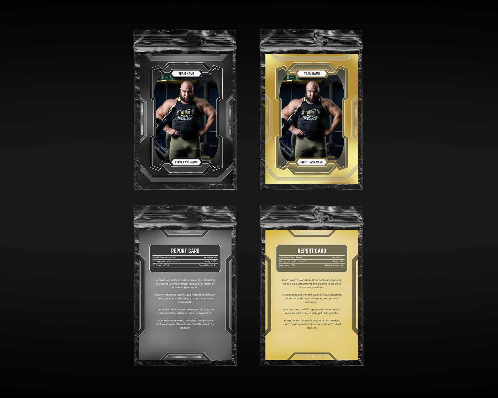 Wrestling Trading Card Canva Template, Create Your Own Customizable ...