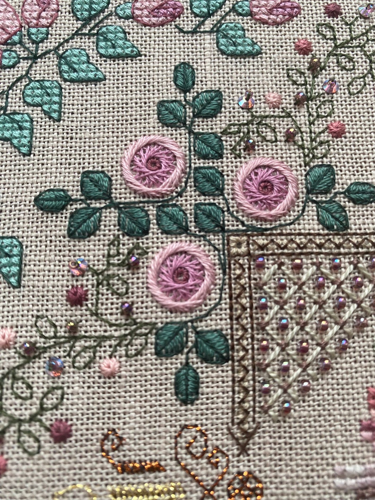 Cross Stitch Pattern PDF • Rose Garden • Cross-stitch Embroidery ...