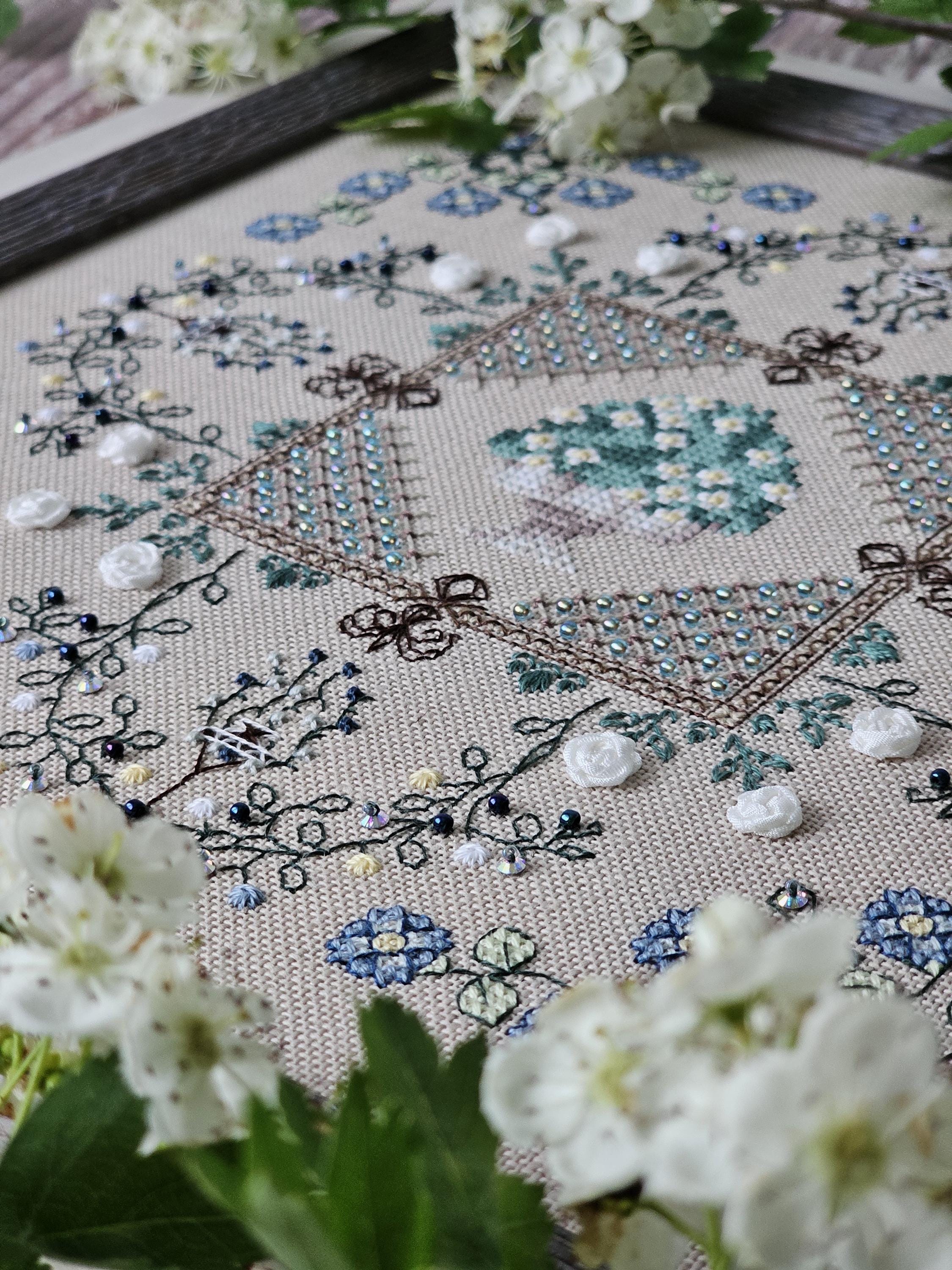 Cross Stitch Pattern PDF • Felicia Garden • Cross-stitch Embroidery ...