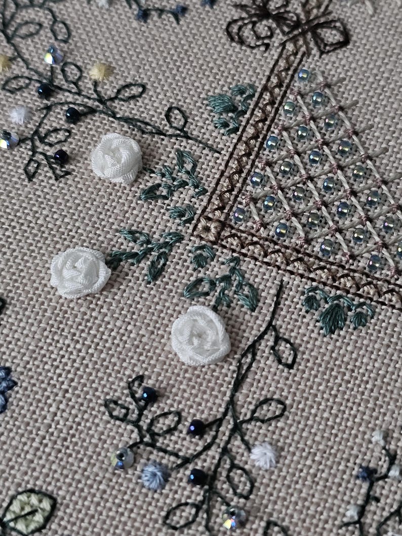 Cross Stitch Pattern PDF • Felicia Garden • Cross-stitch Embroidery ...