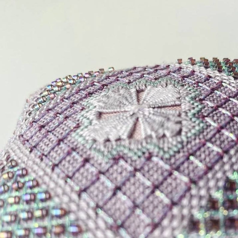 Pincushion PDF Pattern Lavender Fantasy Needlework Chart With Hardanger ...