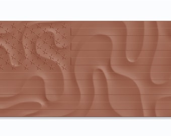 USA Flag Wavey Stl 3d Cnc Cut File. - Etsy